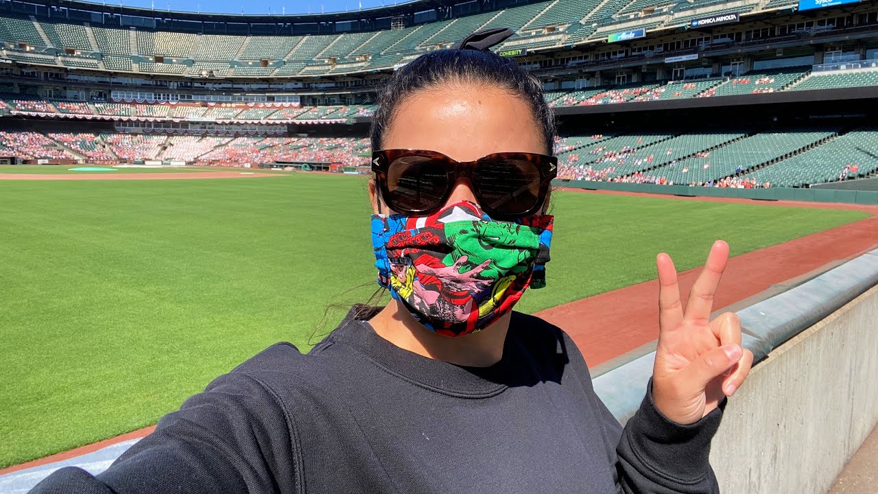 Lexi Pence Takes A Covid Test at Oracle Park - YouTube