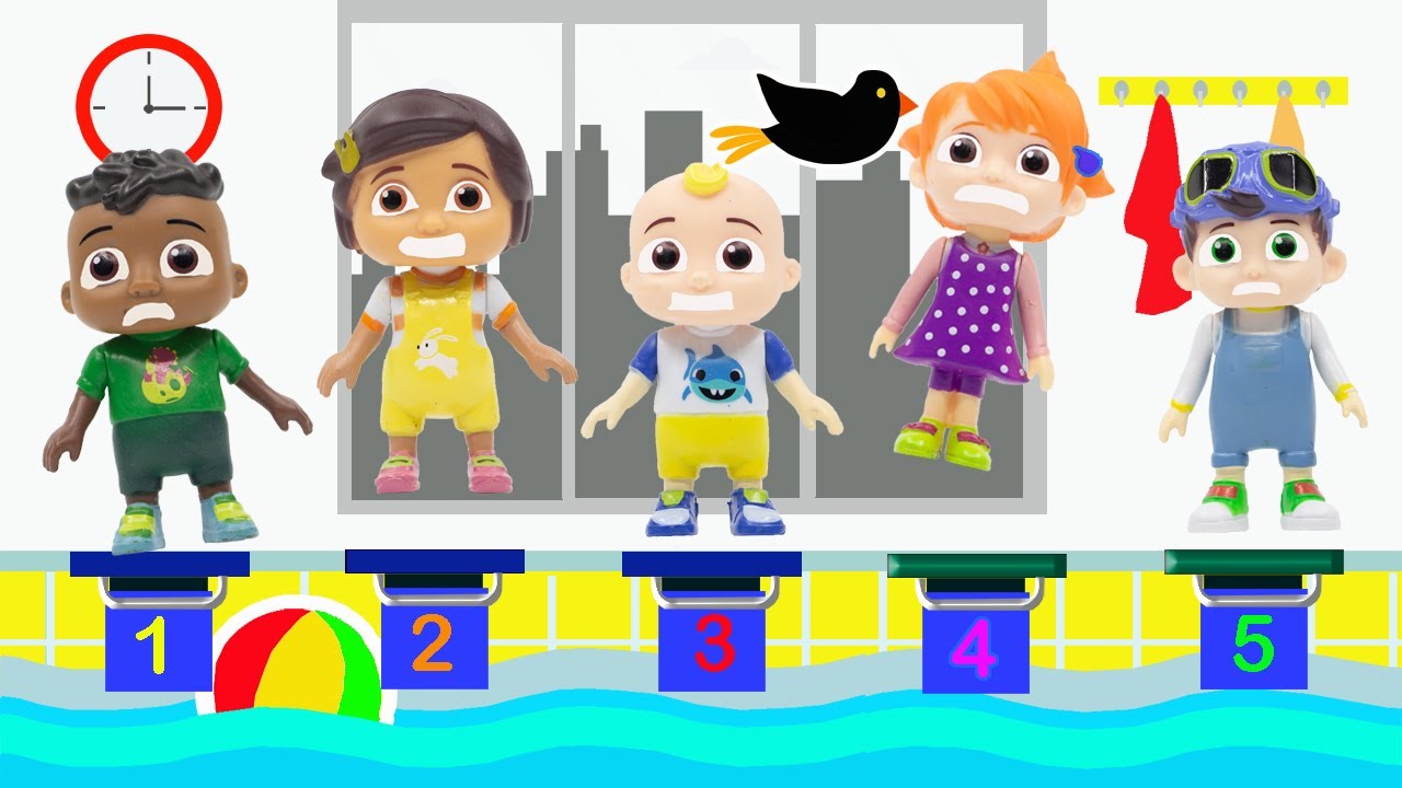 Five Little Monkeys Jumping On The Bed Cocomelon | Toddler Video # ...