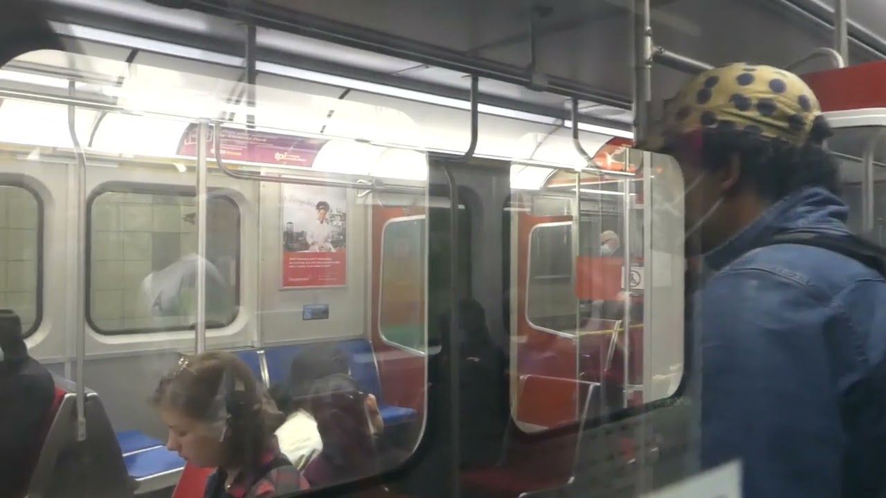 Toronto TTC Line 2 Subway Ride from St George to Keele Stations 06/20 ...