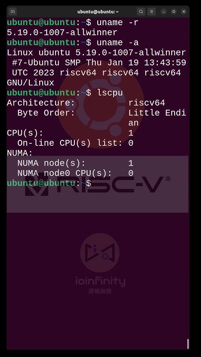Ubuntu Run on RISC-V Architecture Computer | Daily Short #2 @ioinfinity - YouTube