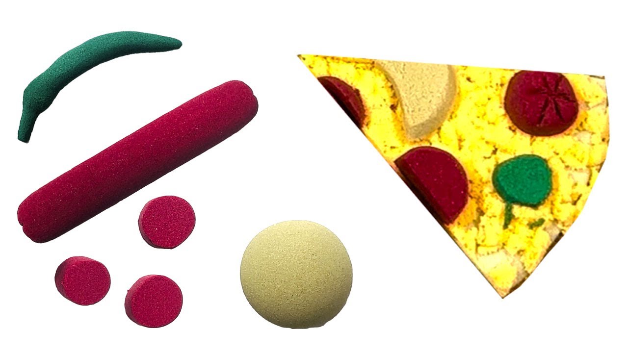 Satisfying Kinetic Sand Pizza Making: From Ingredients to Perfect Slice ...