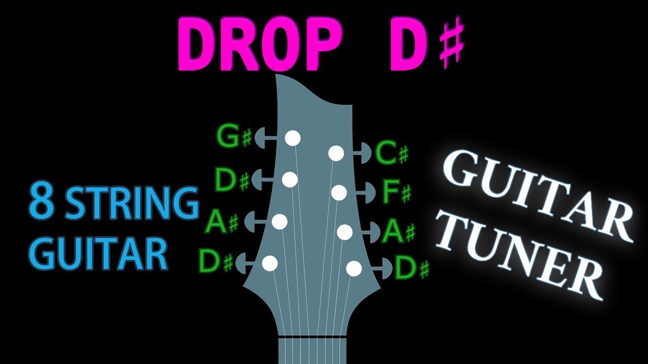 DROP D# (8 String Guitar) GUITAR Tuning (Tuner) - YouTube