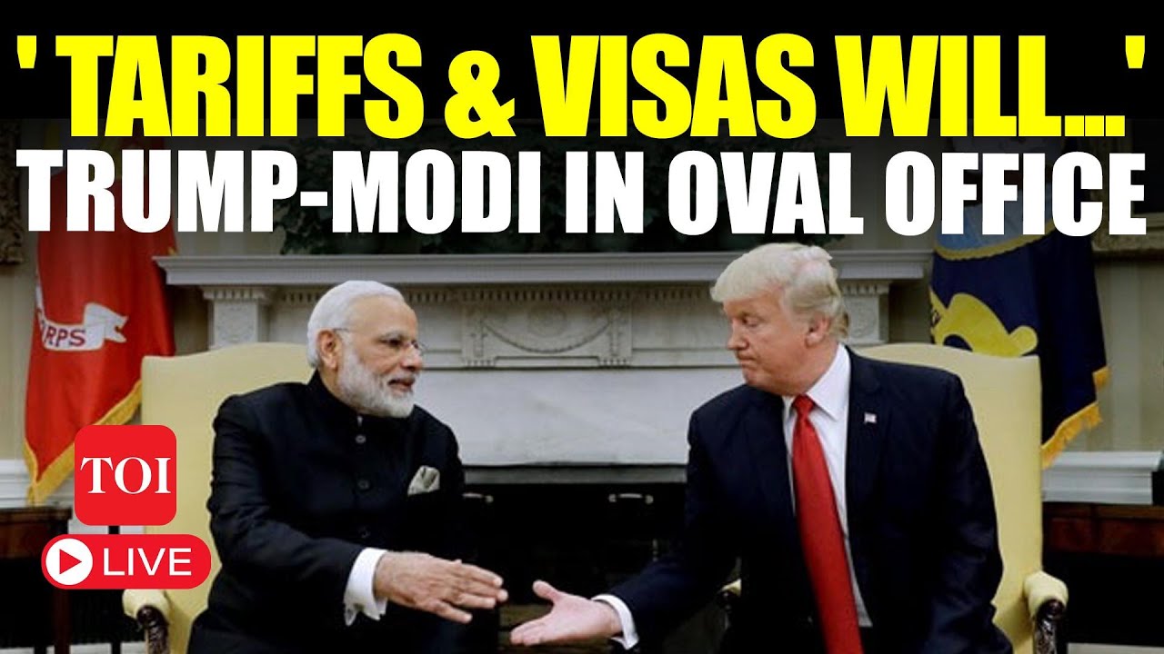 LIVE | Trump Hosts PM Modi At Oval Office; India-U.S. Leaders Talk ...