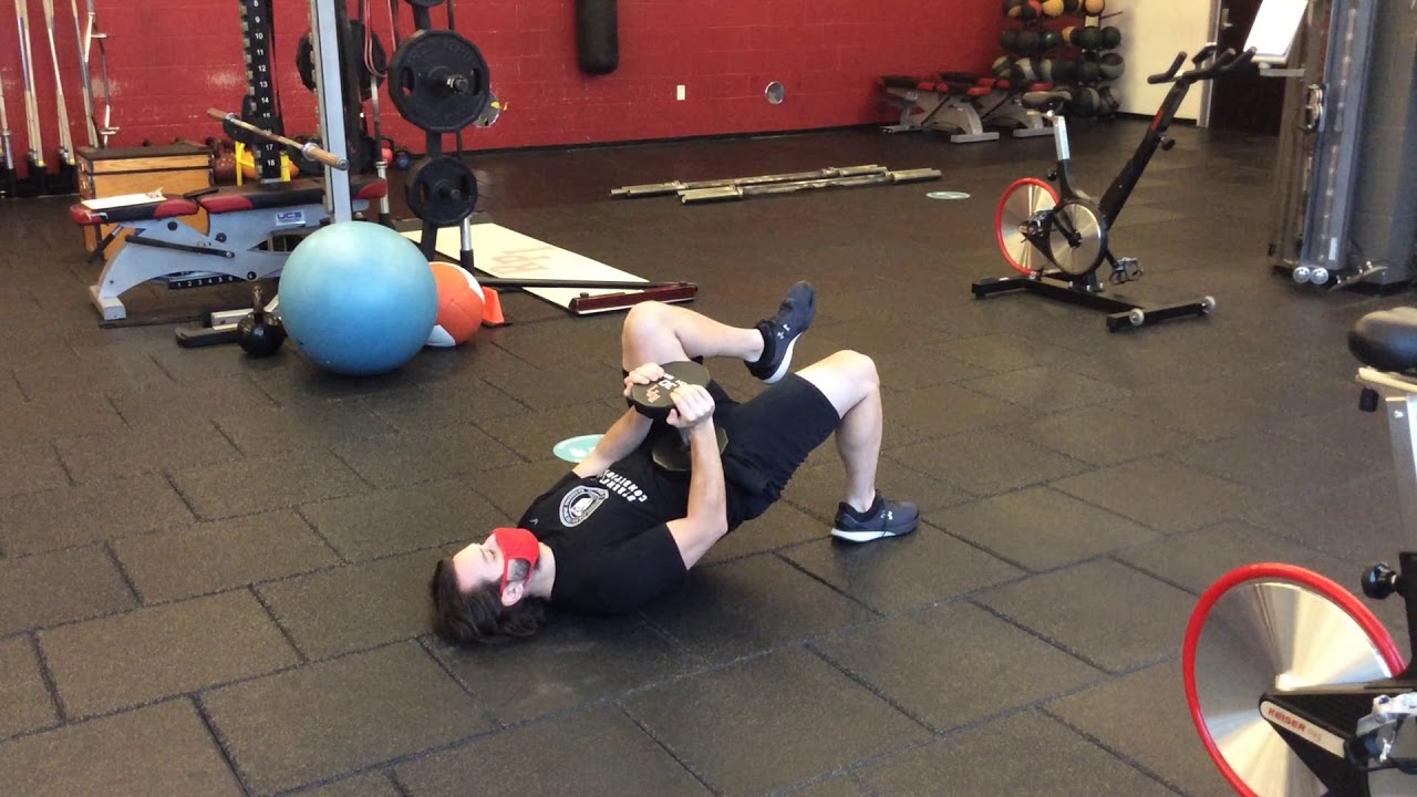 DB single leg weighted bridge - YouTube