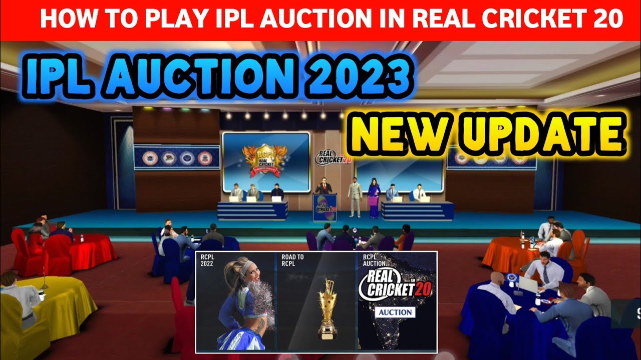How To Play Ipl Auction In Real Cricket 20 | Ipl Auction 2023 In Rc20 ...