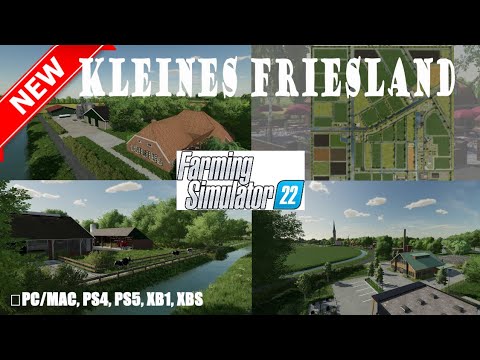 PS5#LS22☑️New Map KLEINES FRIESLAND👍mal ansehen /anspielen🐐LS22-FS22 ...