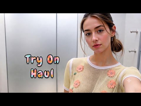 4K Lingerie Try On Haul See Everything Sheer Transparent Micro Bikini & See-through Dresses