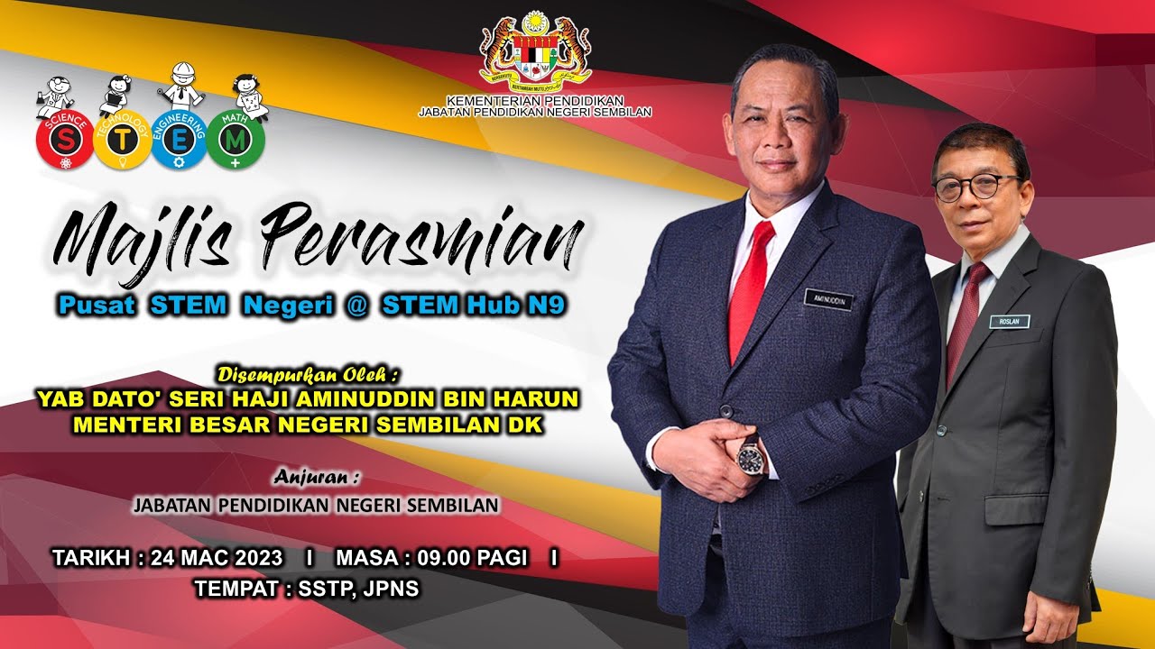 SSTP JPNS | MAJLIS PERASMIAN PEMBUKAAN PUSAT STEM NEGERI @ STEM HUB N9 ...