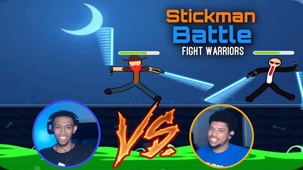 Straight BOXING!! Brothers play Stick Man Battle: Fight Warriors - YouTube