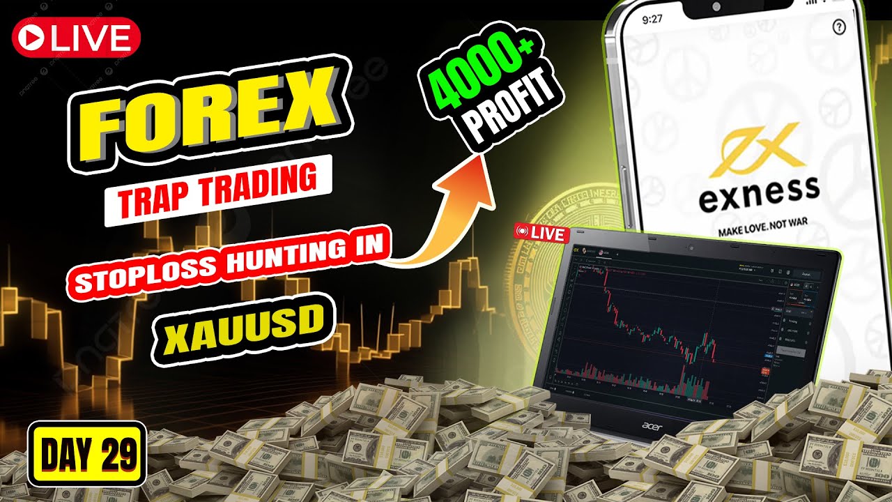 Forex Trading Live With Stoploss Hunting | Learn TRAP TRADING In Forex | Profit 4000+ - YouTube