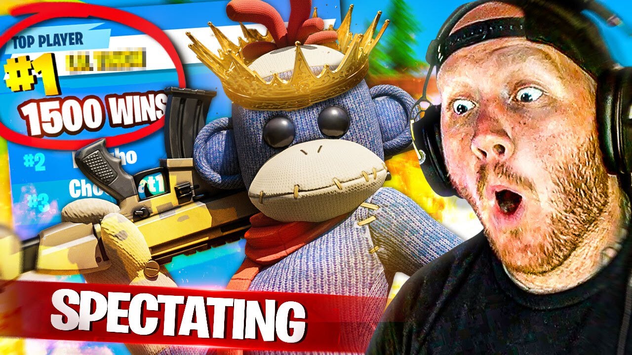SPECTATING A TOP 1% FORTNITE PLAYER (1500 WINS!) - YouTube