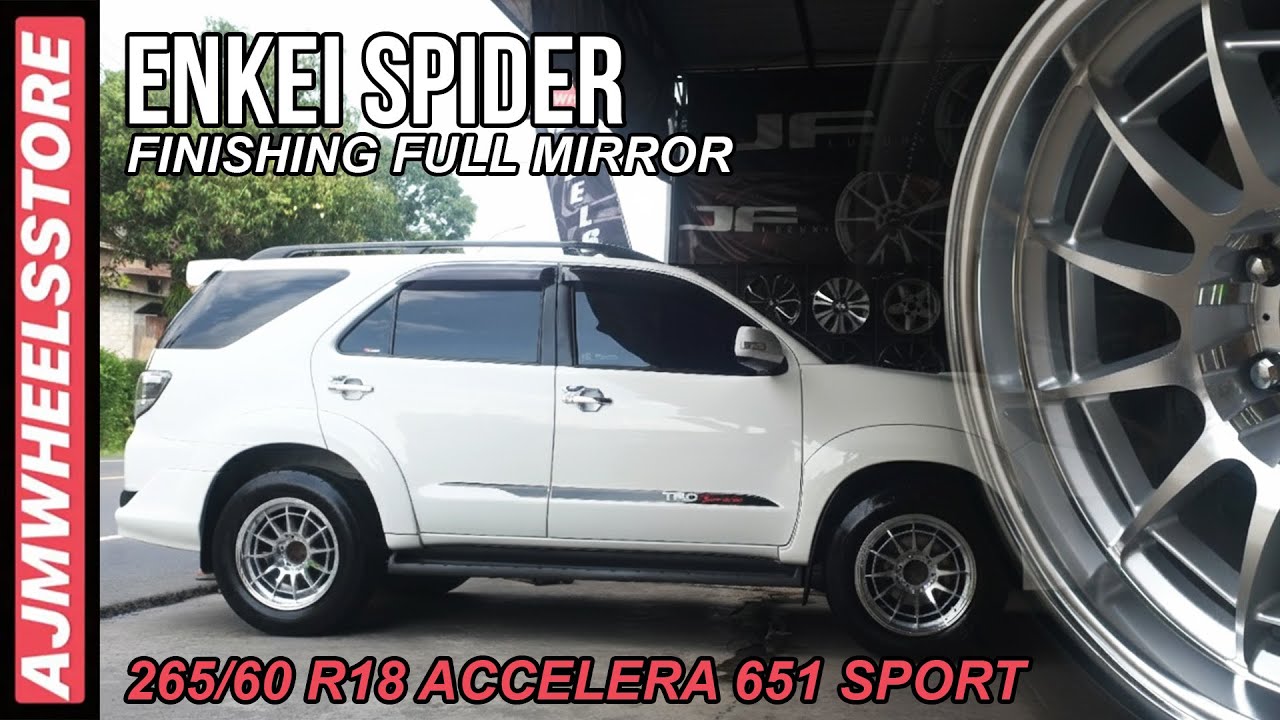 VELG ENKEI SPIDER DI TOYOTA FORTUNER // AJMWHEELSSTORE - YouTube