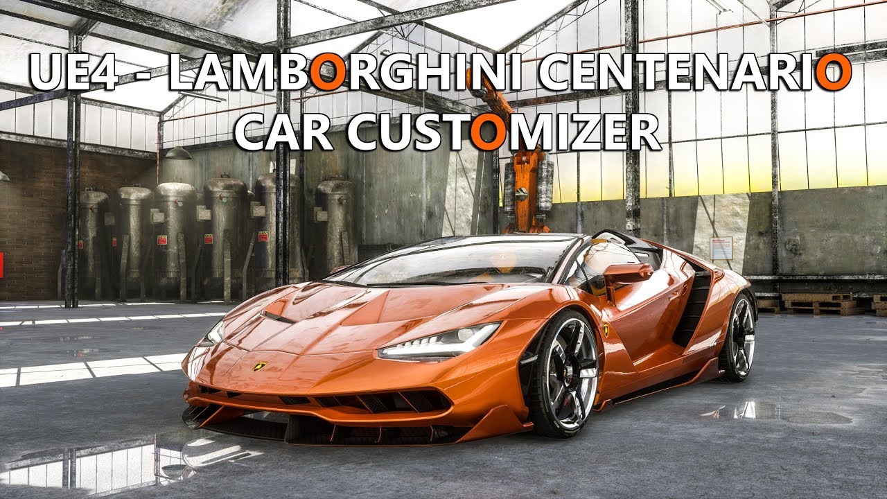 UE4 - Lamborghini Centenario Car Customizer - YouTube