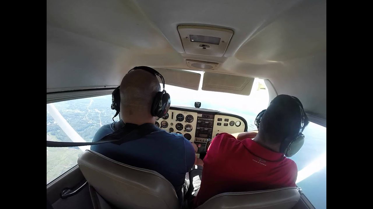 VOR airwork, then an approach & landing on Runway 23 at KLWM. - YouTube