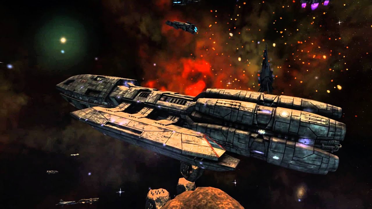 Battlestar Pegasus VS Basestar - YouTube