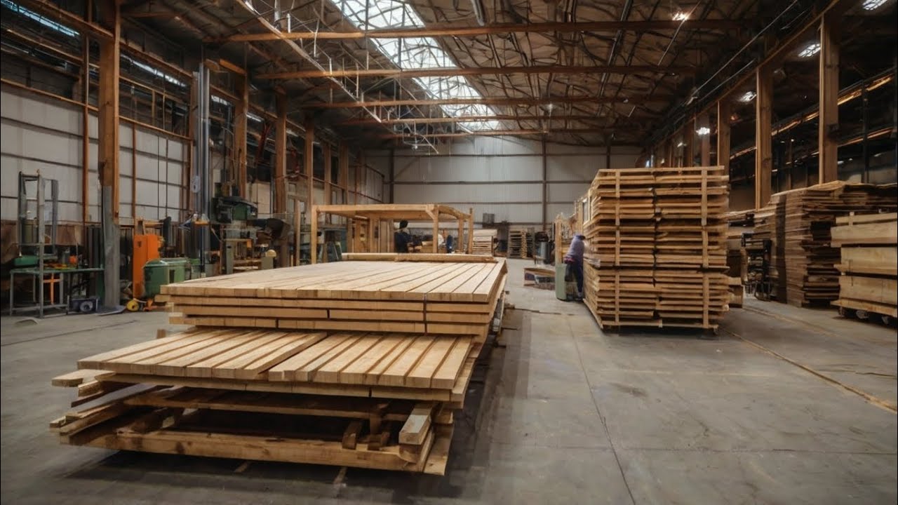 The Magic Behind Wood Panel Production: From Forest to Home - YouTube