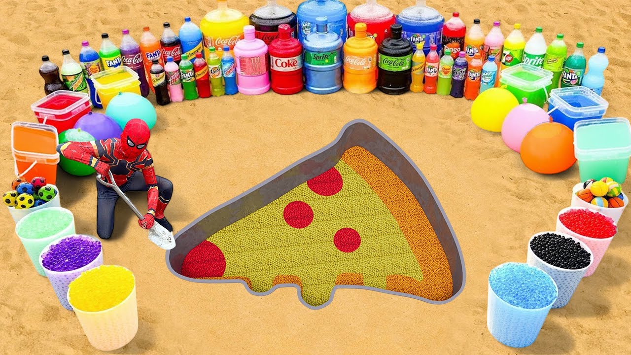 Giant Toothpaste Eruption from Pizza Mentos vs Coca-Cola & Different ...