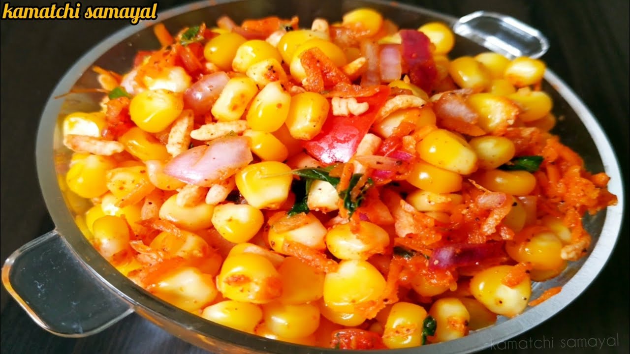 மசாலா கார்ன் | corn chaat | spicy masala corn recipe | solam recipe in ...