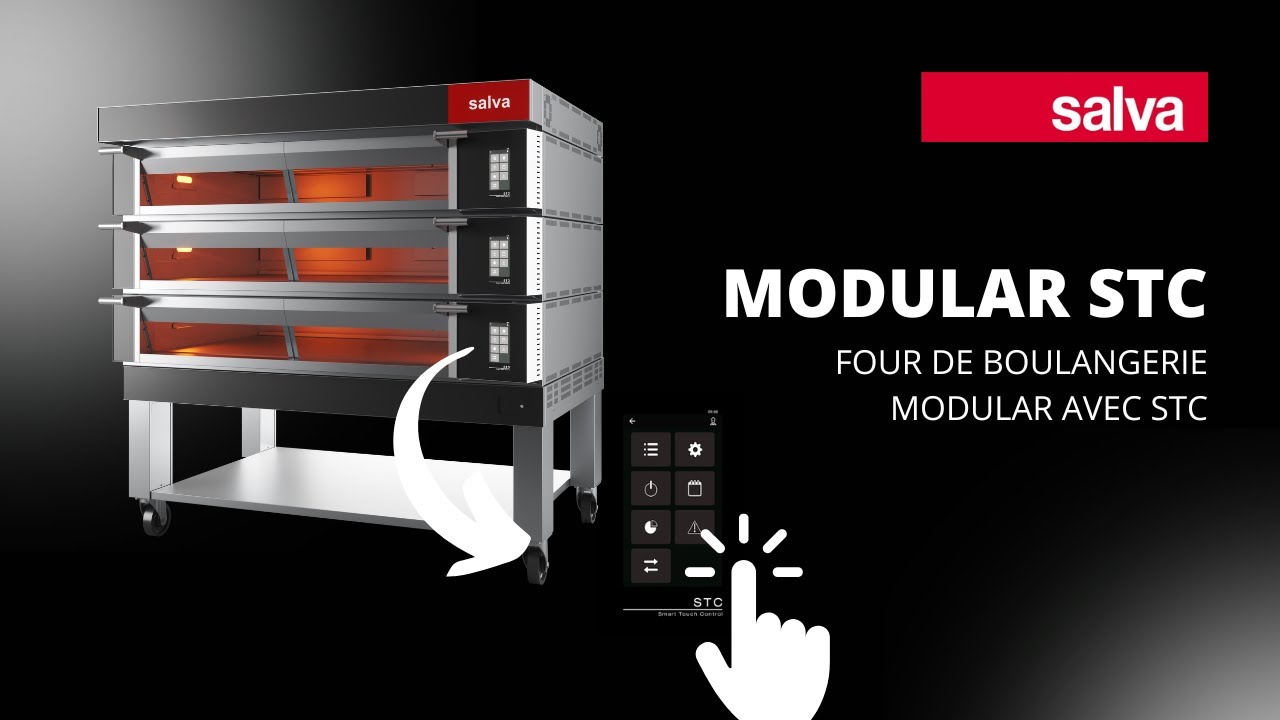 FOUR DE BOULANGERIE MODULAR AVEC TABLEAU DE COMMANDE STC - YouTube
