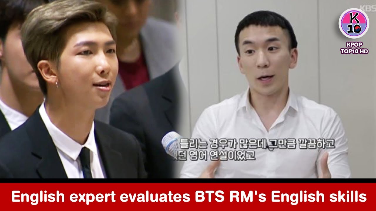 English expert evaluates BTS RM's English skills [UN Speech] - YouTube