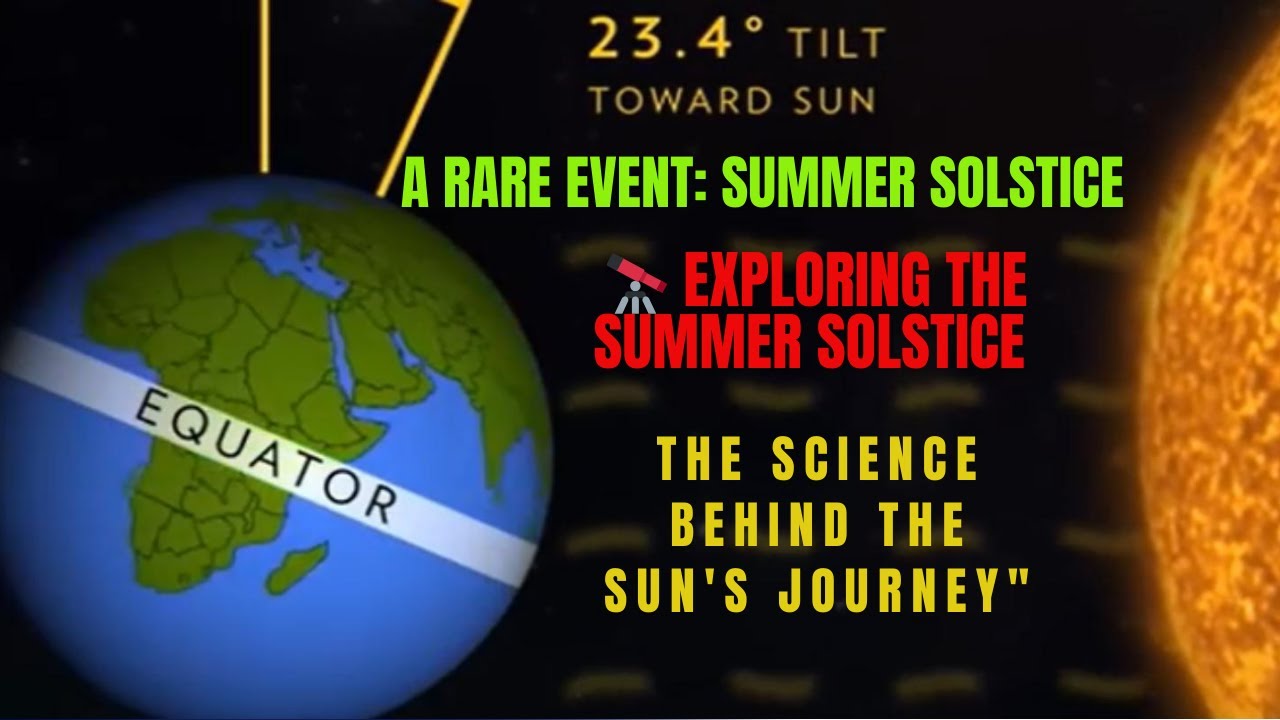 A rare event Summer solstice: 🔭 Exploring the Summer Solstice:- The ...