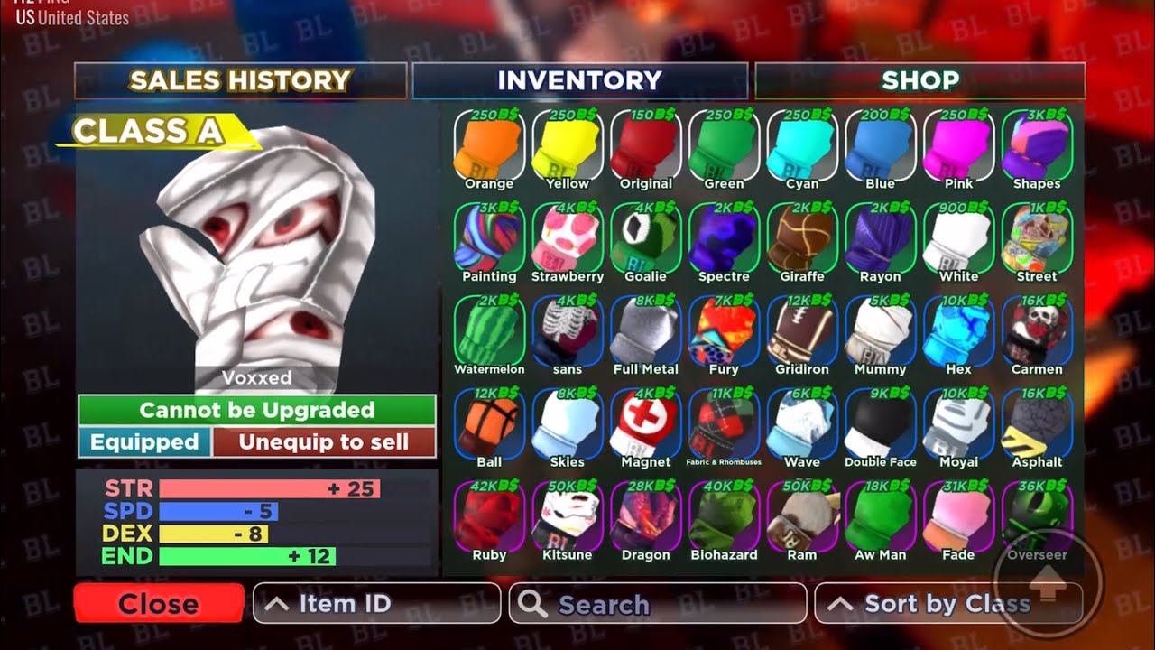 Cursed glove showcase (Boxing League)Roblox). - YouTube