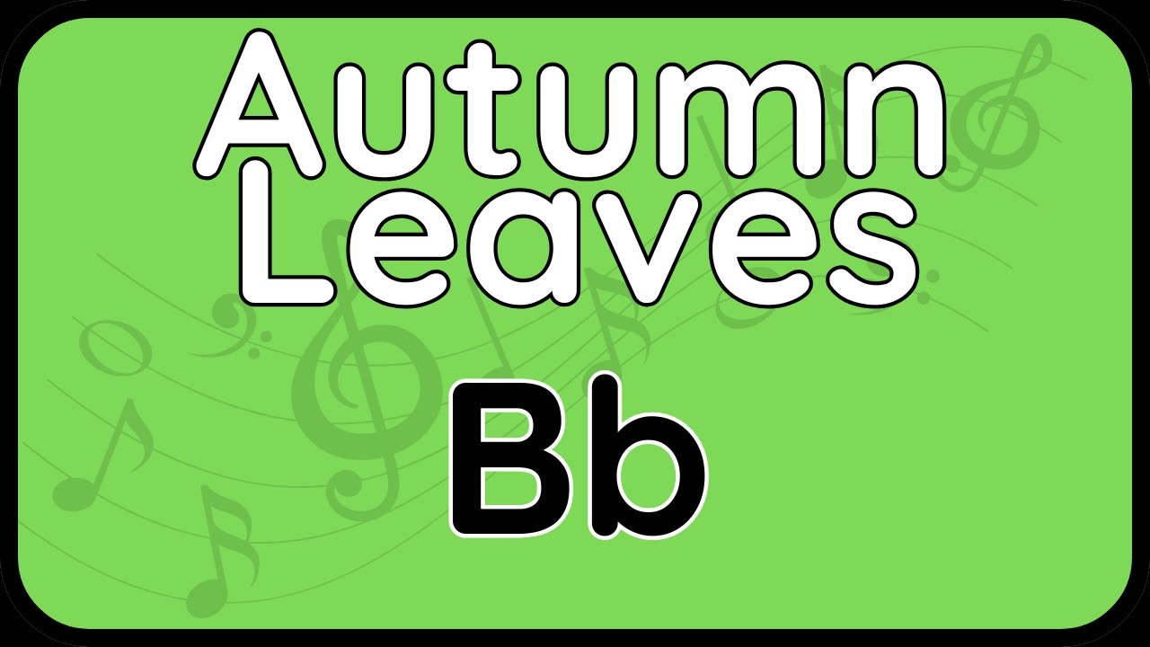 Autumn Leaves - Backing Track (Bb) - Jazz Playalong - YouTube