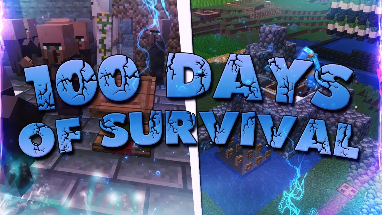 I survived 100 Days in Minecraft #3 - First big project - YouTube