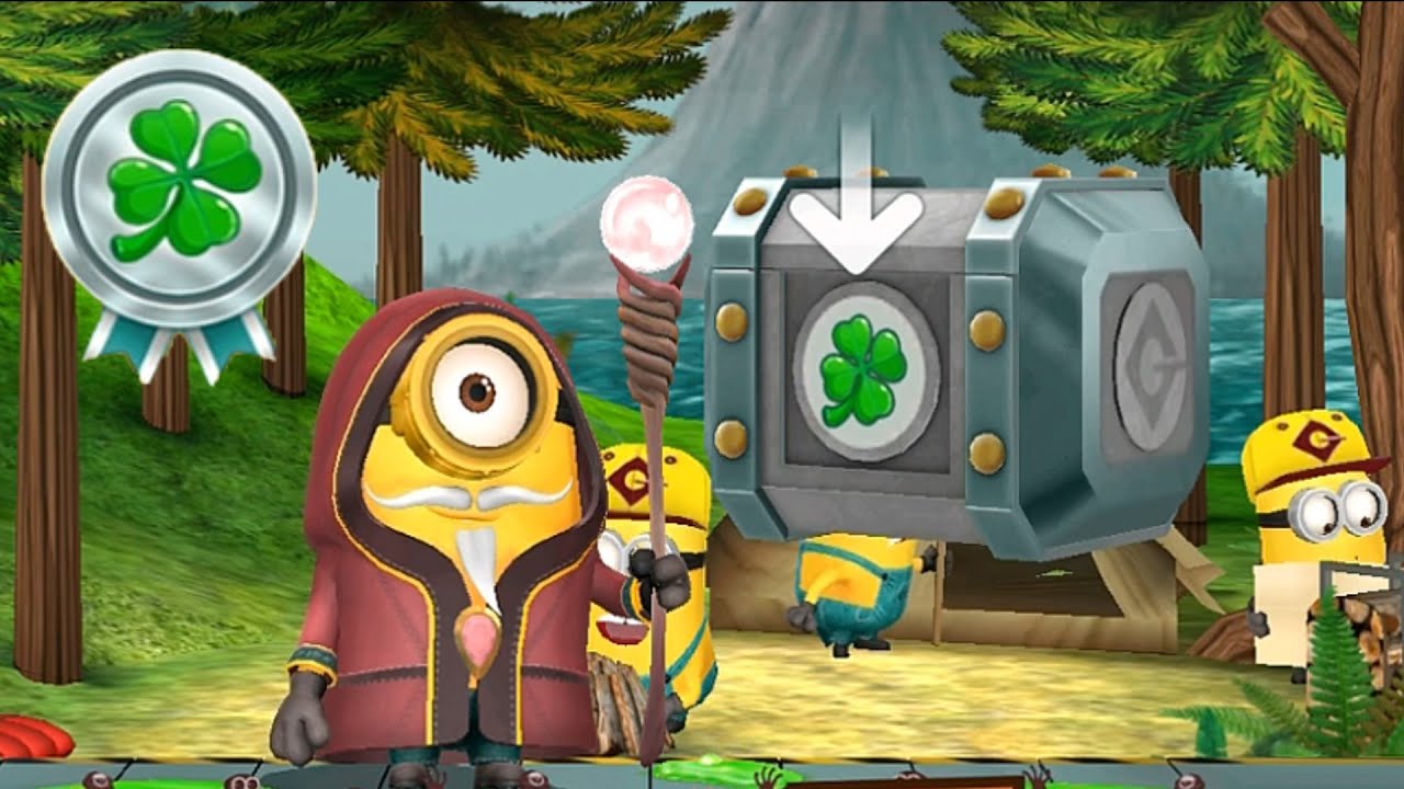 Minion rush NEW special mission LUCKY CLOVER FIELD Sorcerer Stuart ...