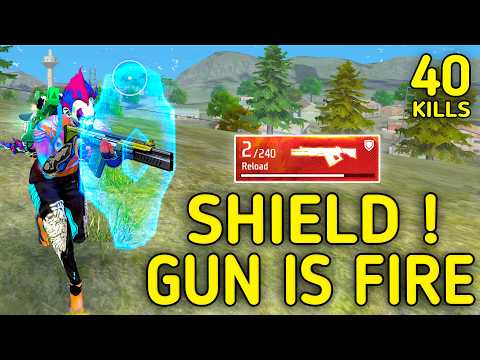 SOLO VS SQUAD|| NEW SHIELD GUN IS FIRE🔥!!! FIRST EVER GAMEPLAY WIT SHIELD GUN| 90% HEADSHOT INTEL I5