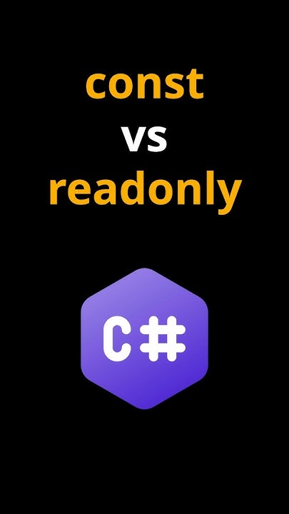 C# Quick Tip: Const vs Readonly | Key Differences Explained in 60 Seconds! 🚀 - YouTube