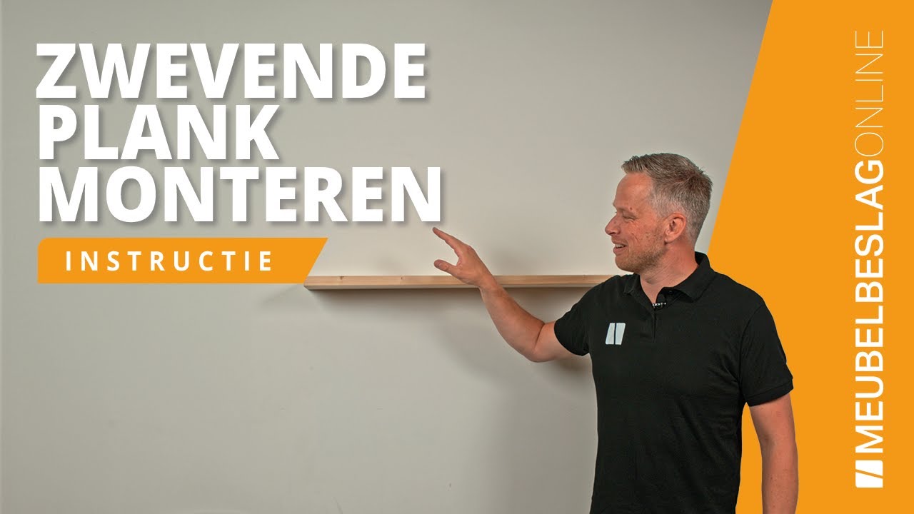 Een plank blind ophangen (zwevend) | MEUBELBESLAGONLINE - YouTube