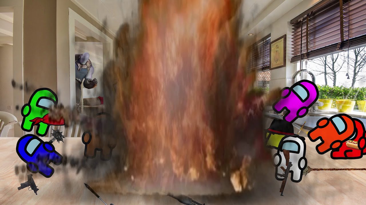 Among Us Distraction Dance Explosion - YouTube
