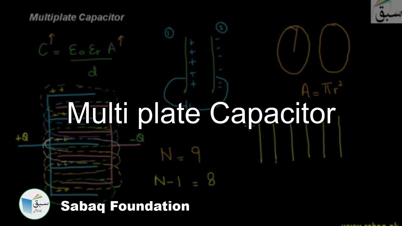Multi plate Capacitor, Physics Lecture | Sabaq.pk - YouTube