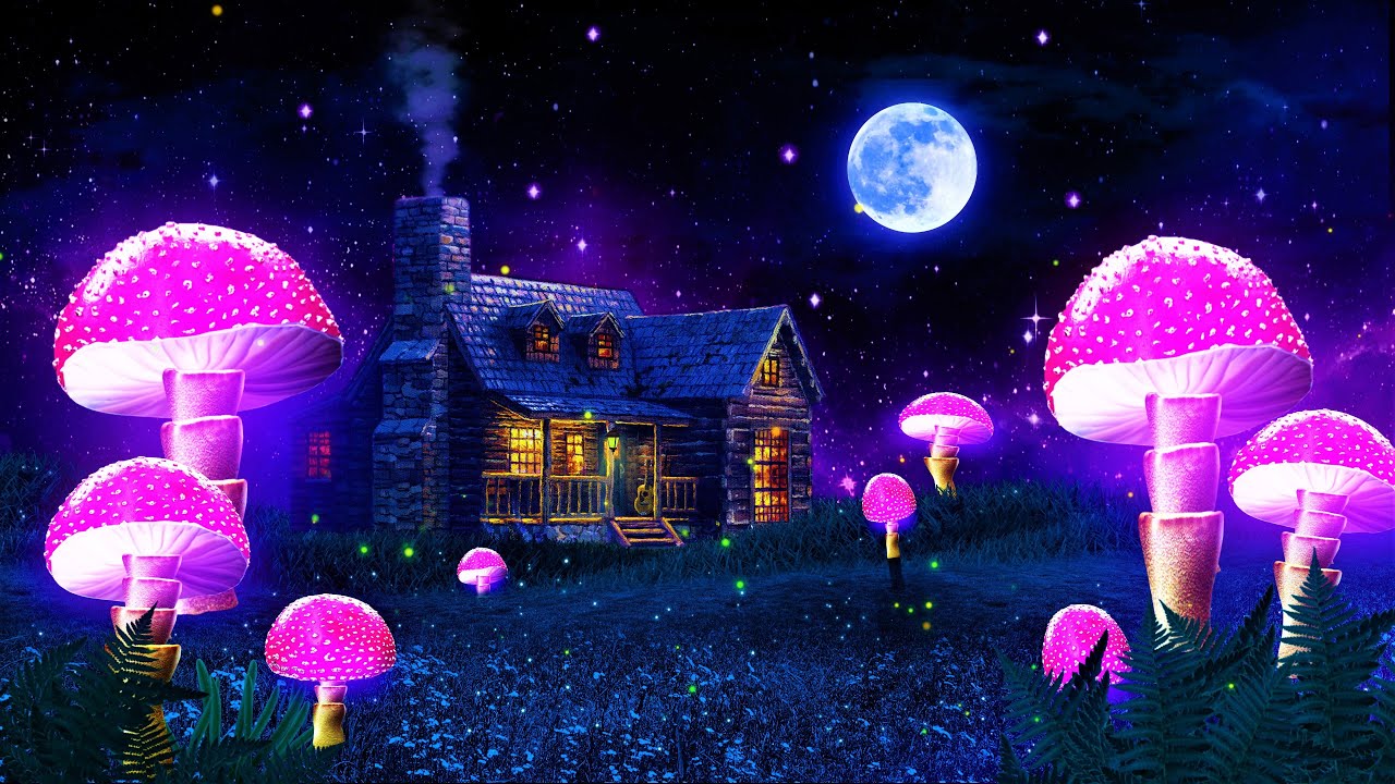 Peaceful Night 💜 Calm Gentle Sleep Music | Deep Healing Sleeping 🎵 ...