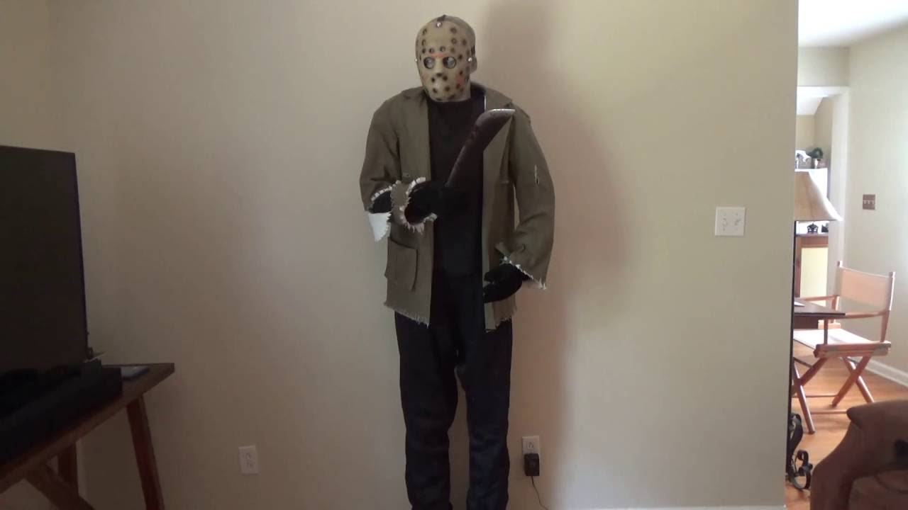 Gemmy Animated Life-Size 6ft Jason Voorhees (2nd Generation) - YouTube
