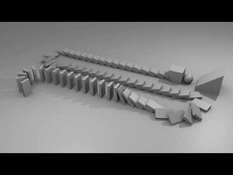 Blender Domino Simulation - YouTube