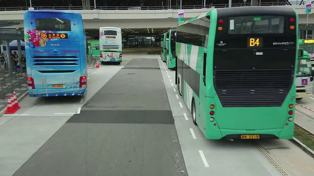 Hong Kong Bus LWB SP4657@A31 機場地面運輸中心→荃灣(如心廣場)(經港珠澳大橋香港口岸) (全程行車片段 ...