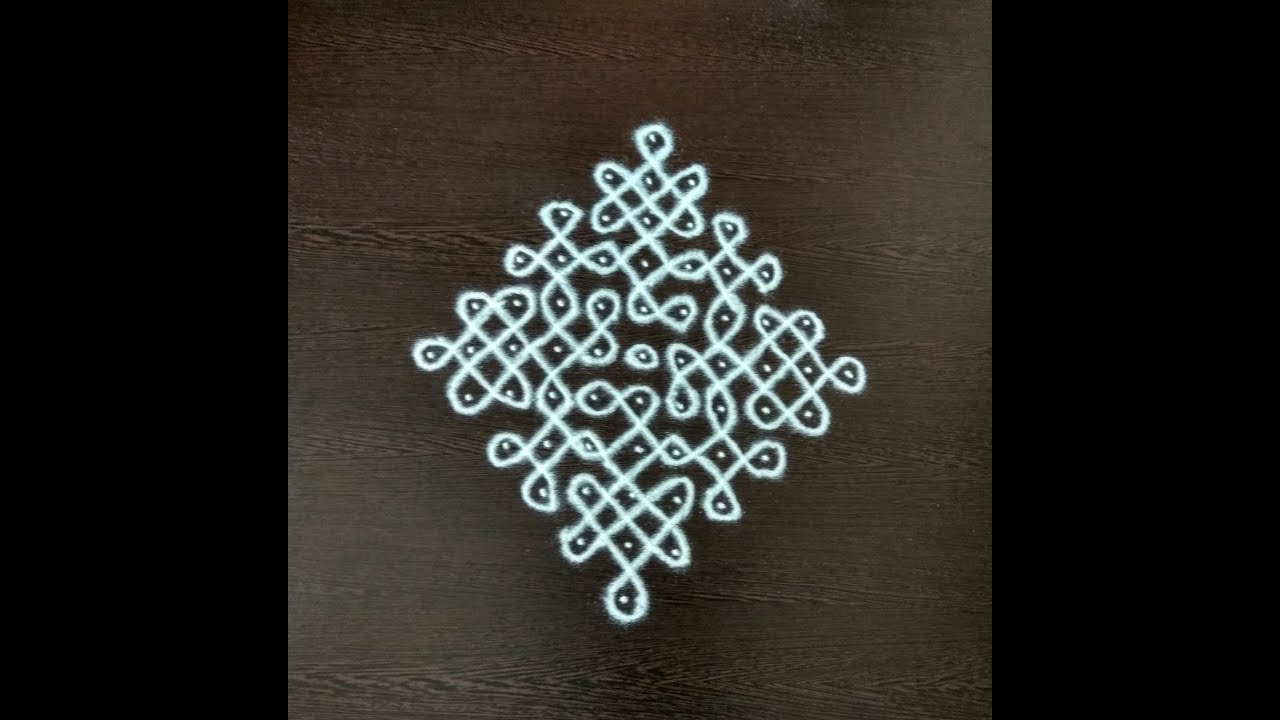 KAMBI KOLAM DESIGNS WITH DOTS/Easy kolam designs/muggulu rangoli ...