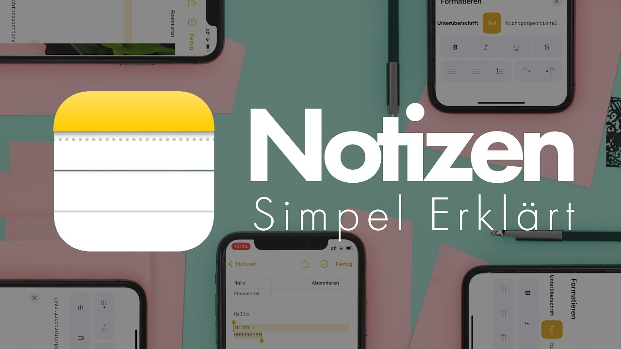 Apple Notizen App: So nutzt Du das volle Potential! (App Tutorial ...