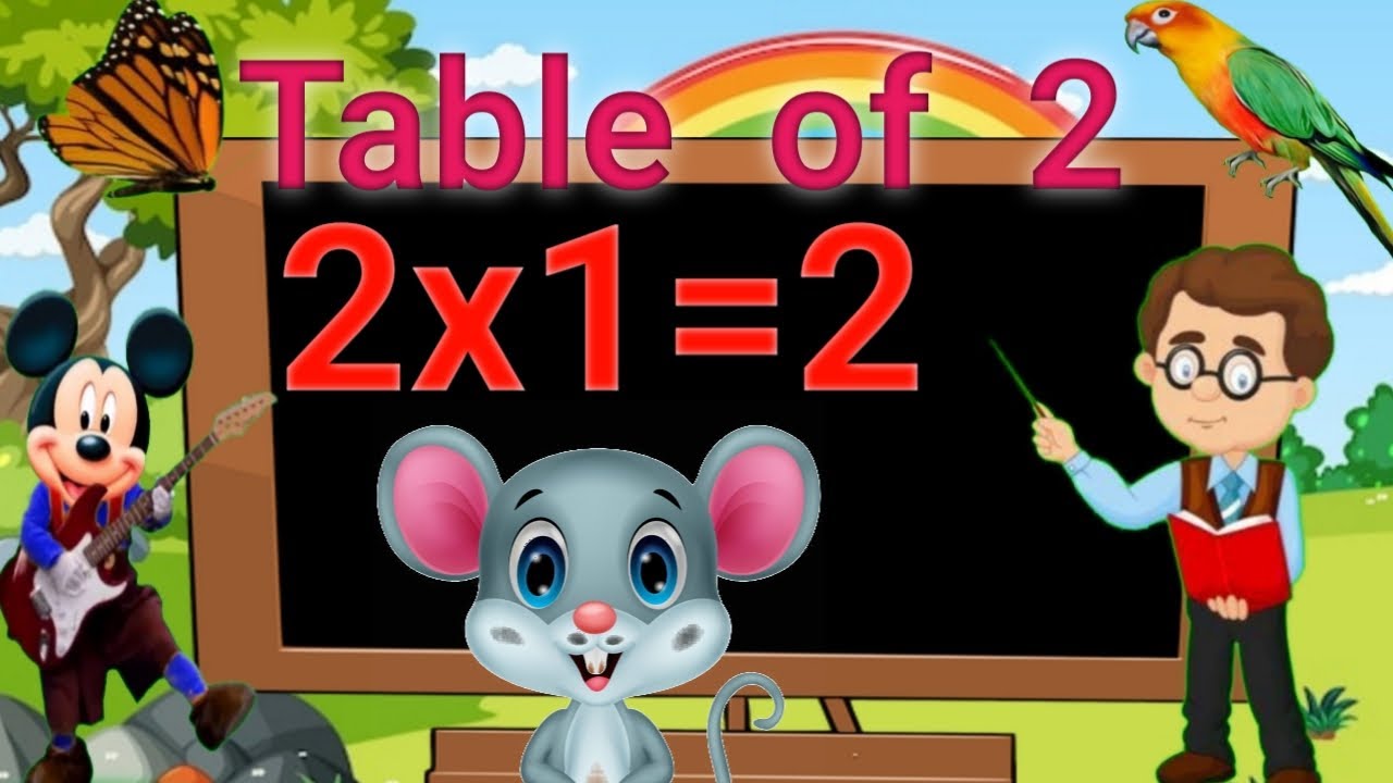 table of 2 | table of two | #2katable | 2 ka pahada | multiplication ...