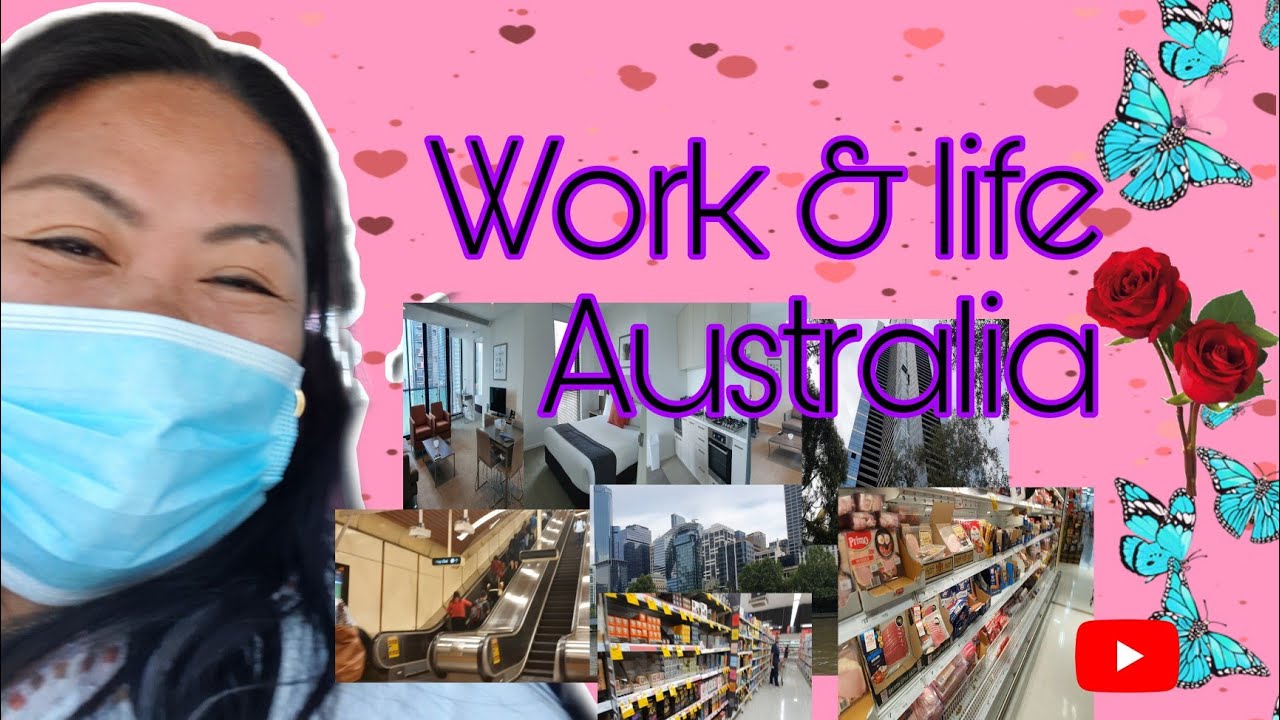 Daily routine work in city life in Australia. some shopping daily needs ...