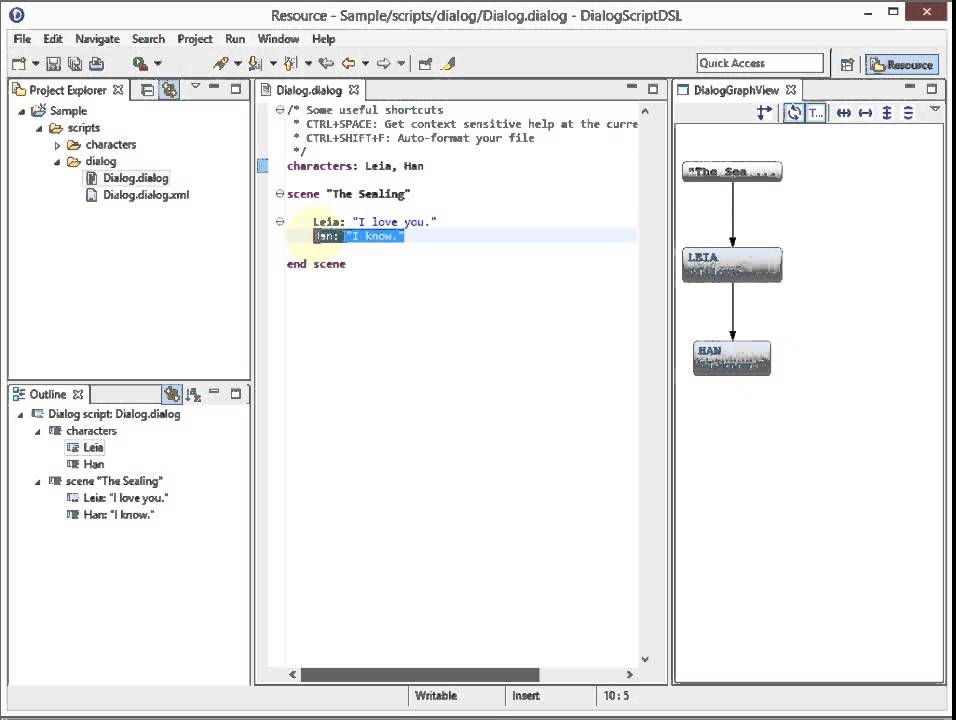 DialogScriptDSL, Getting started - 002 FIRST PROJECTS - YouTube