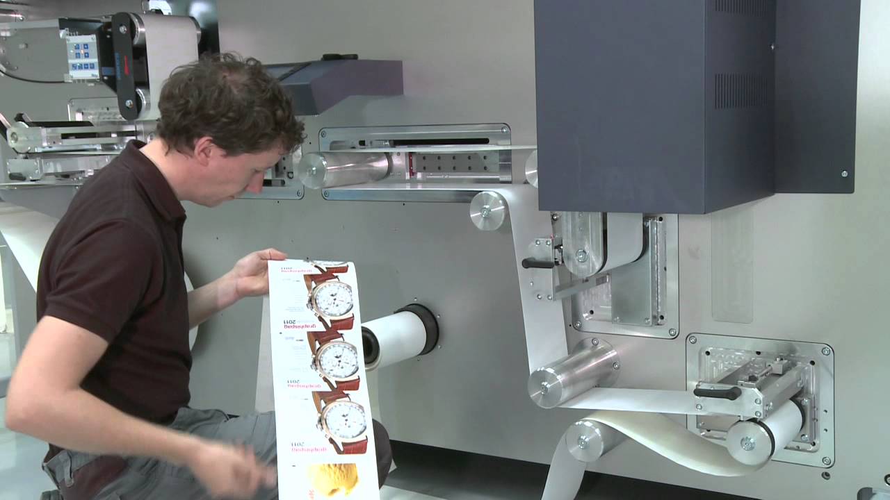 Durst TAU 150 8C - High Speed Digital UV Inkjet Label Press - YouTube