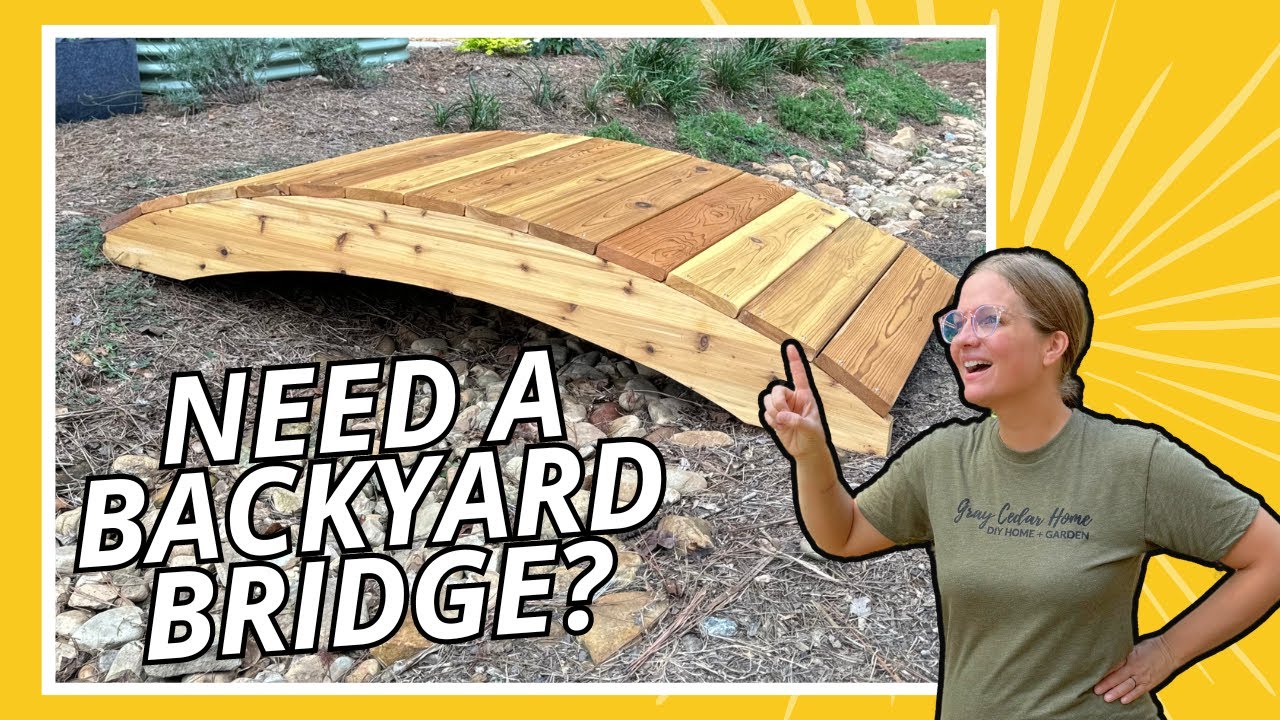 Build Your Own 6ft Cedar Bridge: Simple DIY Project Kit - YouTube