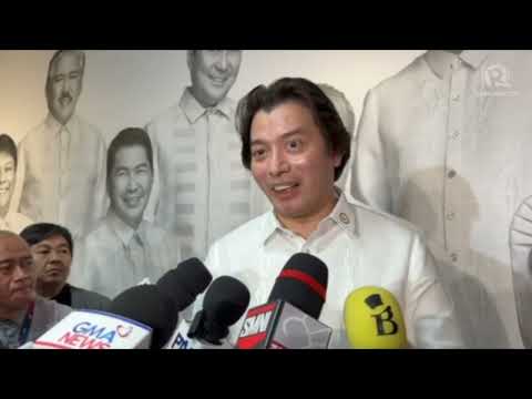 Sara Duterte's lawyer Michael Poa faces the media after impeachment pre-trial