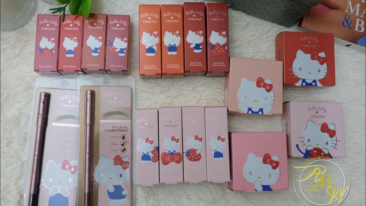 Cathy Doll x Hello Kitty Collection Swatches - YouTube