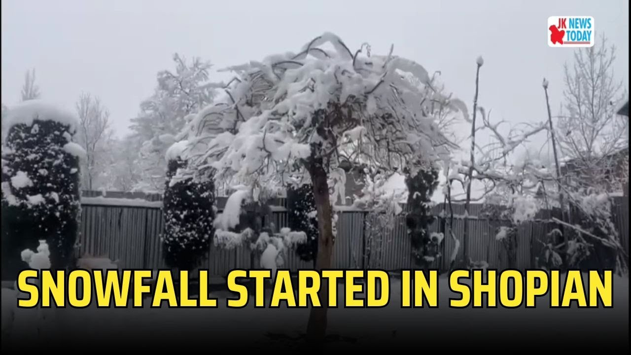 Snowfall started in Shopian | JK News Today - YouTube