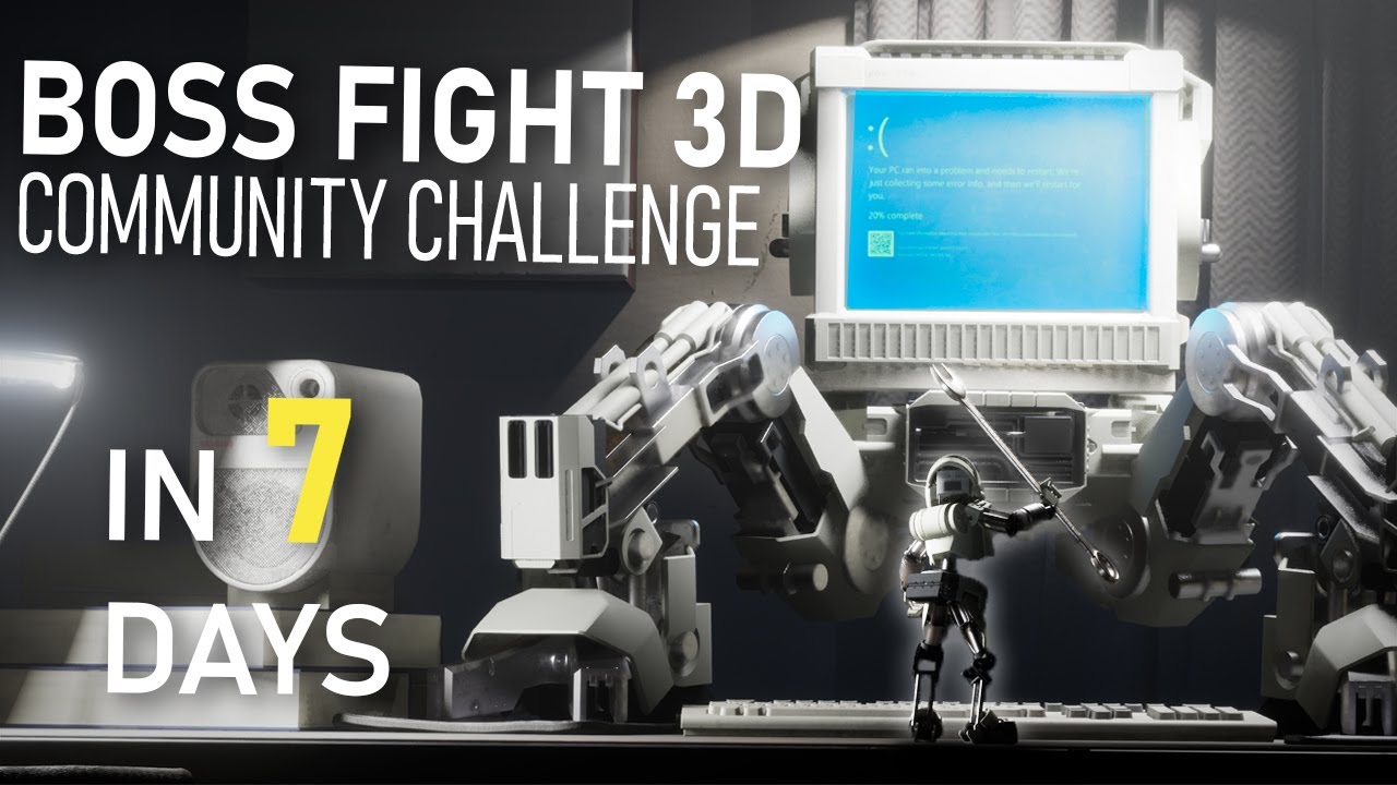 Render Challenge in One Week | BOSS FIGHT 3D COMMUNITY CHALLENGE - YouTube