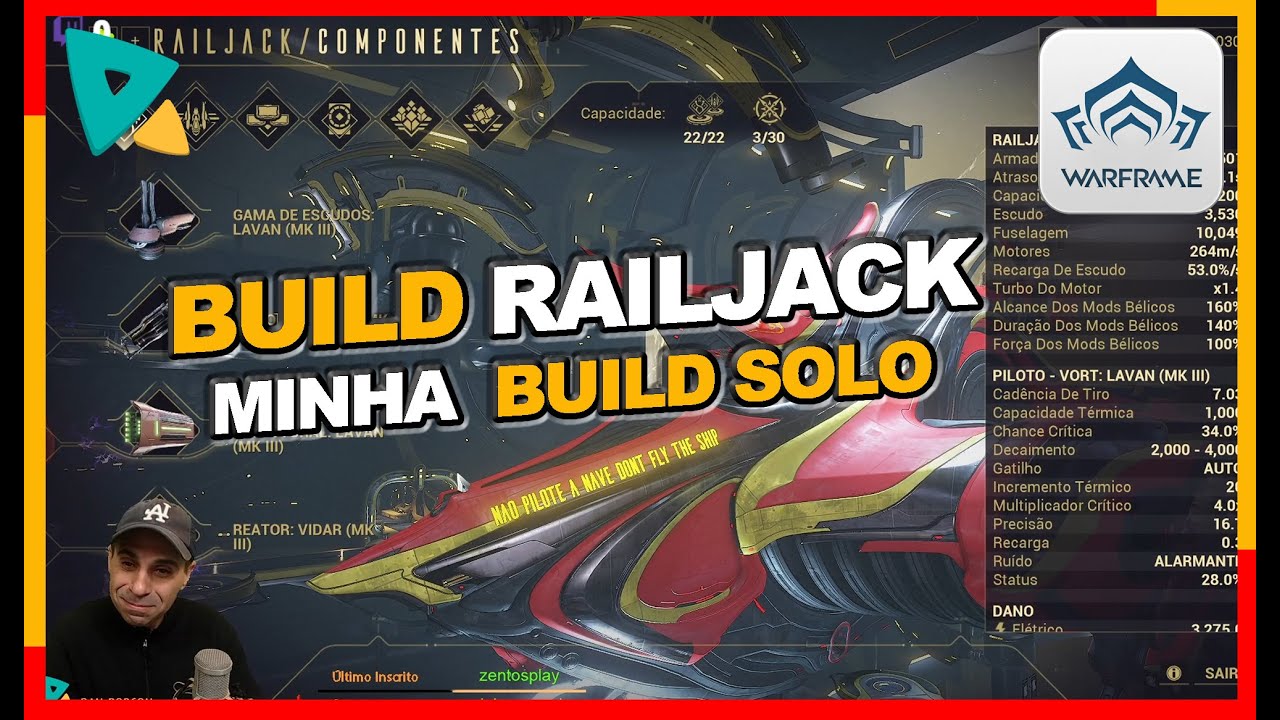 MInha Build para fazer todas as missões de Railjack Solo ou com Amigos ...